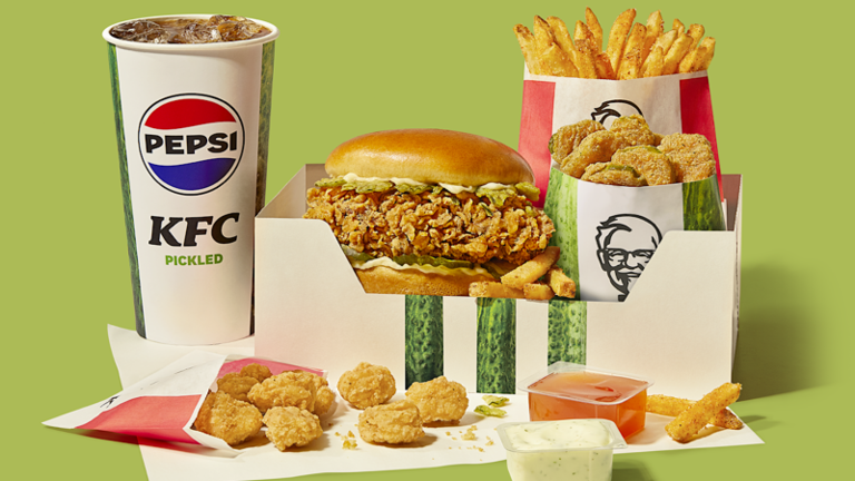 KFC launches new pickle menu with pickle Pepsi