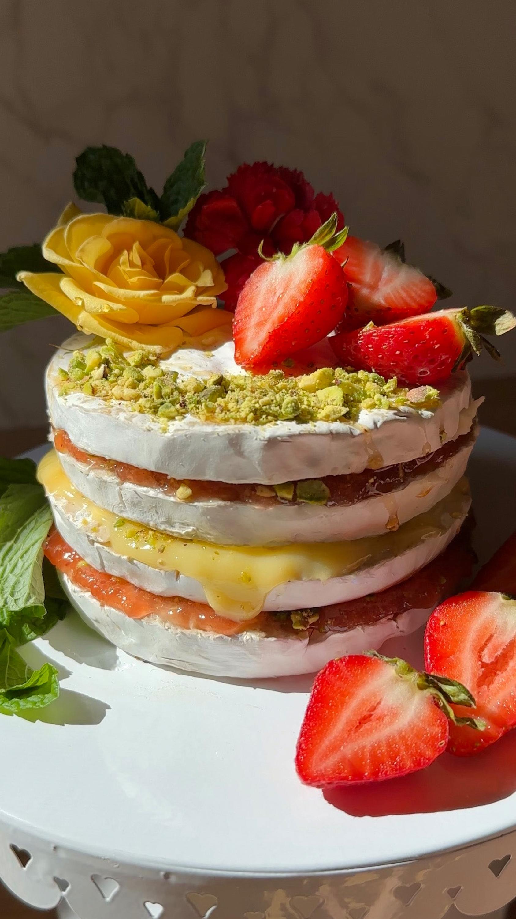 Layered Brie Cake