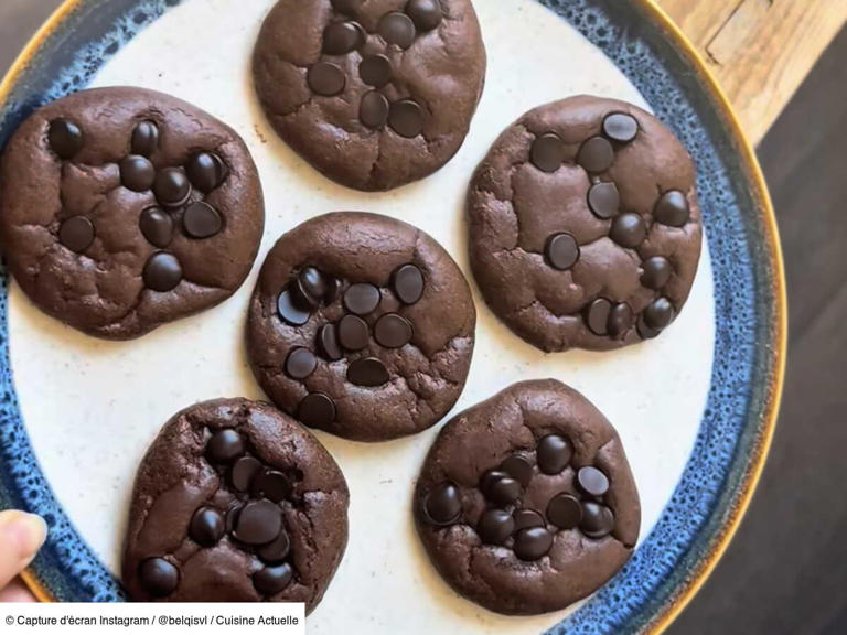 La recette des cookies fondants au chocolat avec seulement 2 ingrédients
