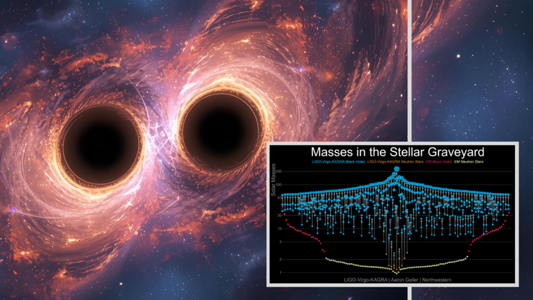 Gravitational waves reveal 'stellar graveyard' packed with neutron star and black hole mergers