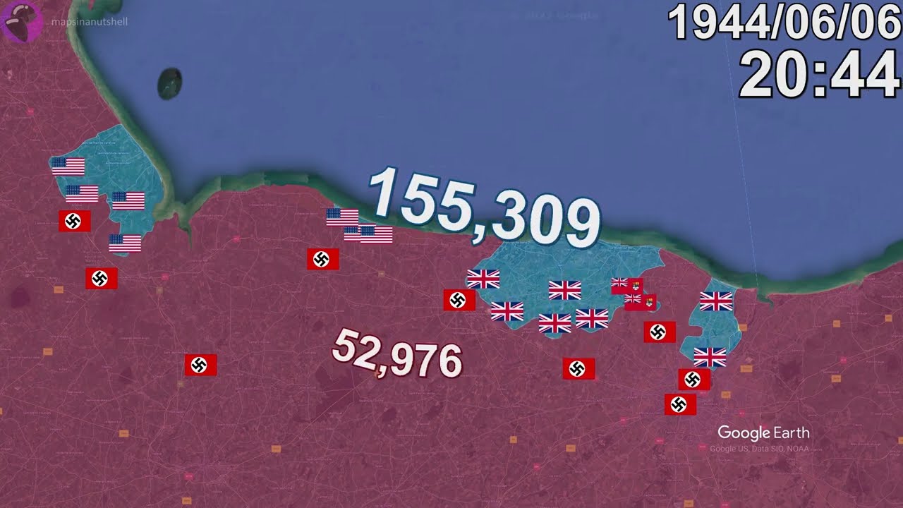 Battle of Normandy in 1 minute