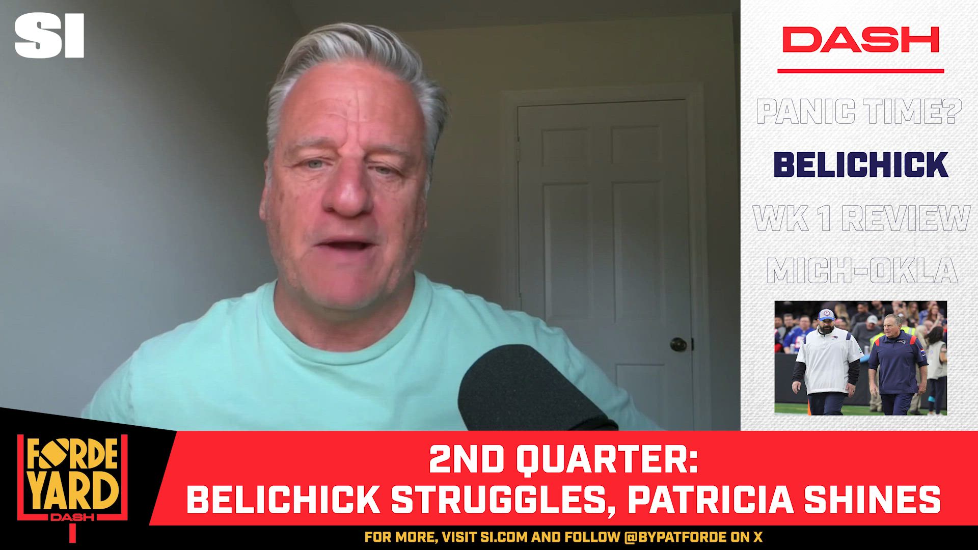 Forde-Yard Dash: Good, Bad and Ugly Debuts, Including Bill Belichick