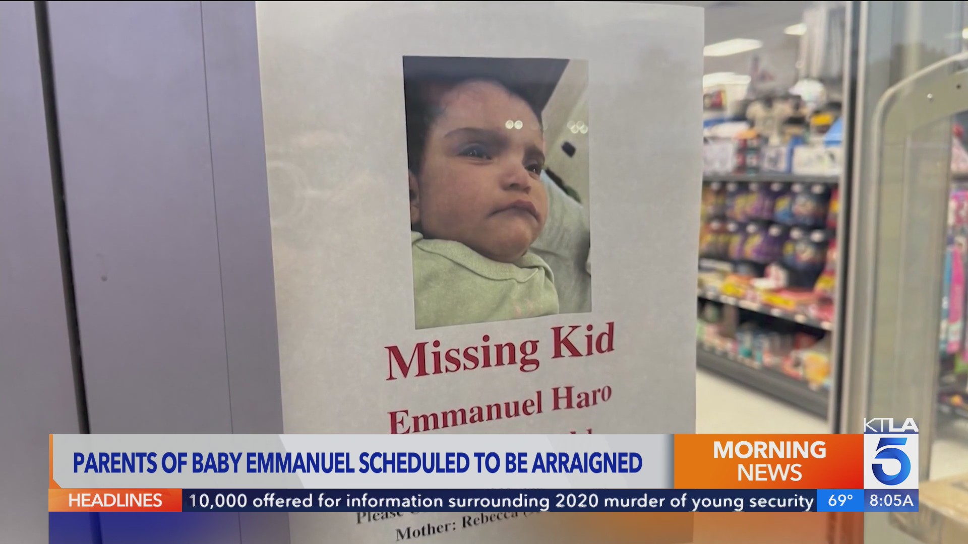 Parents of missing 7-month-old due in court on murder charges
