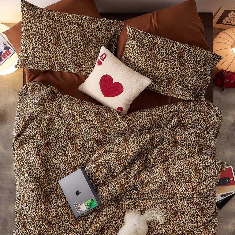I used to think leopard print bedding was tacky, but these chic styling ...