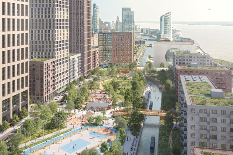 Work to build new Liverpool waterfront park and neighbourhood begins