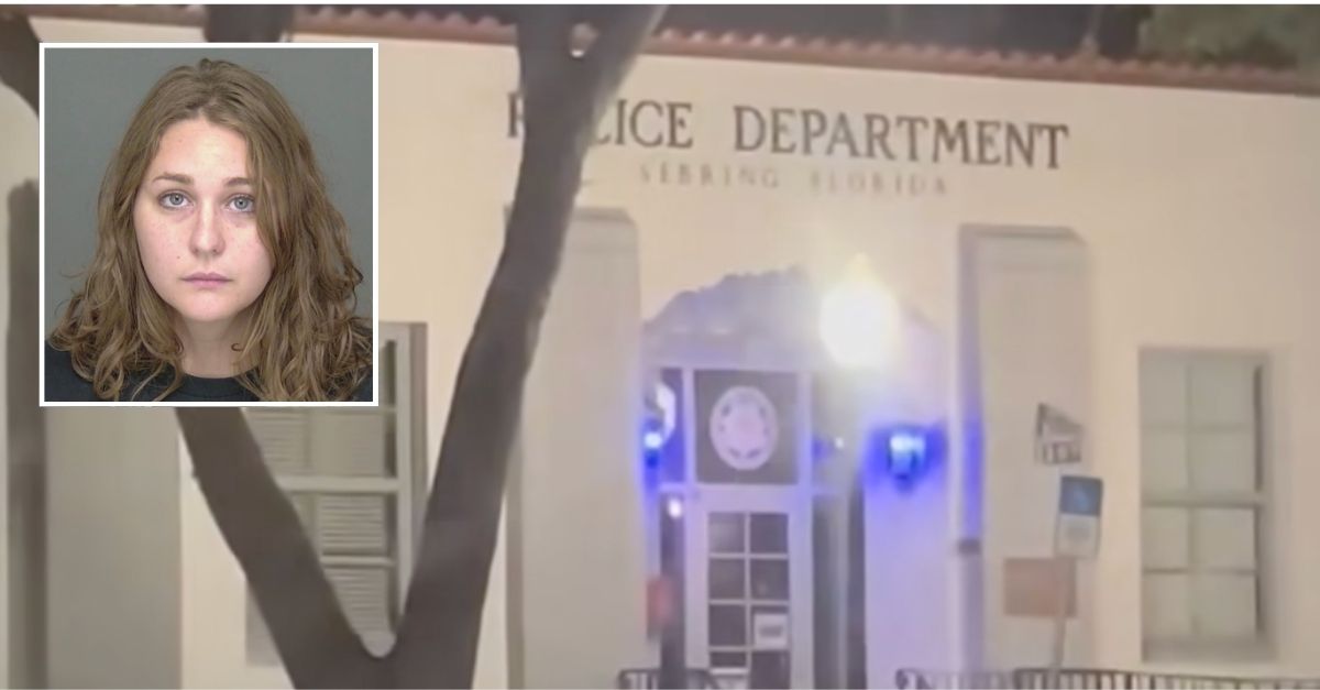 'Come get shot': Woman drove by police department threatening to throw ...