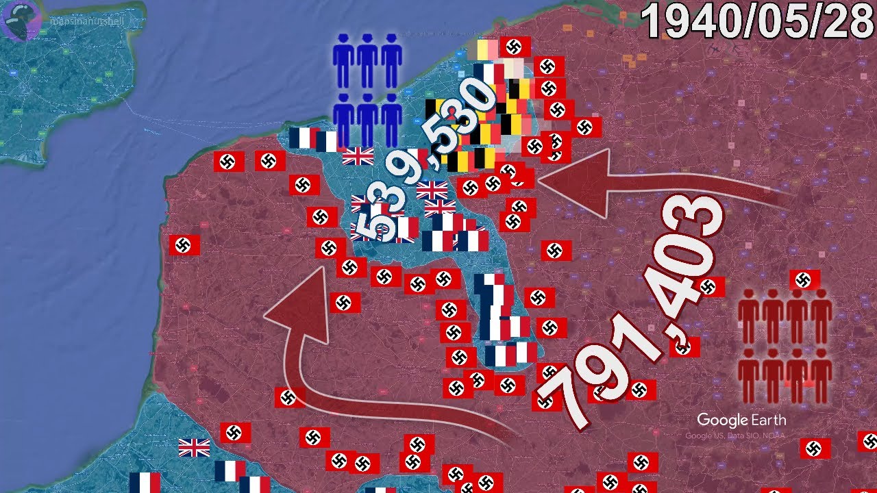 Battle of Dunkirk in 1 minute