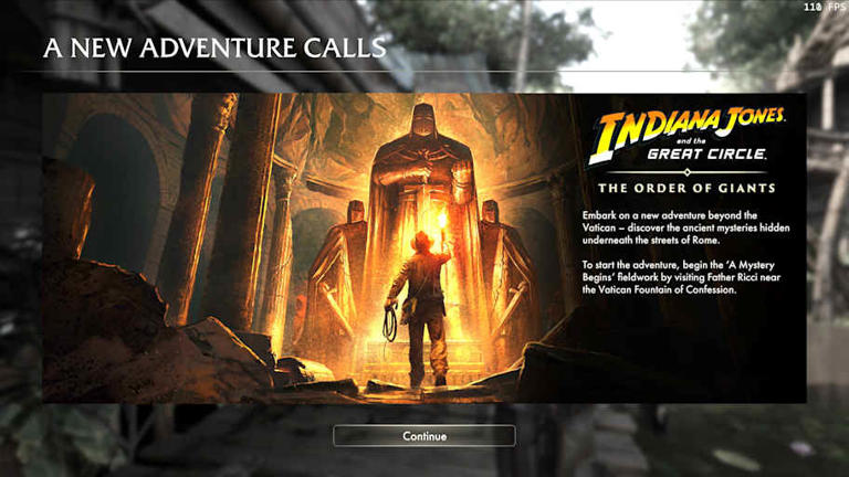 Indiana Jones Great Circle DLC: How to start The Order of Giants DLC