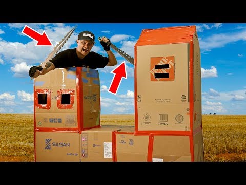 BOX FORT vs ZOMBIE SWORDS | Death to Box Forts!