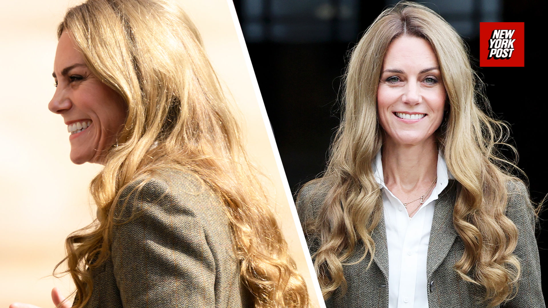 Princess Kate steps out with new blonde hairdo during visit to the ...