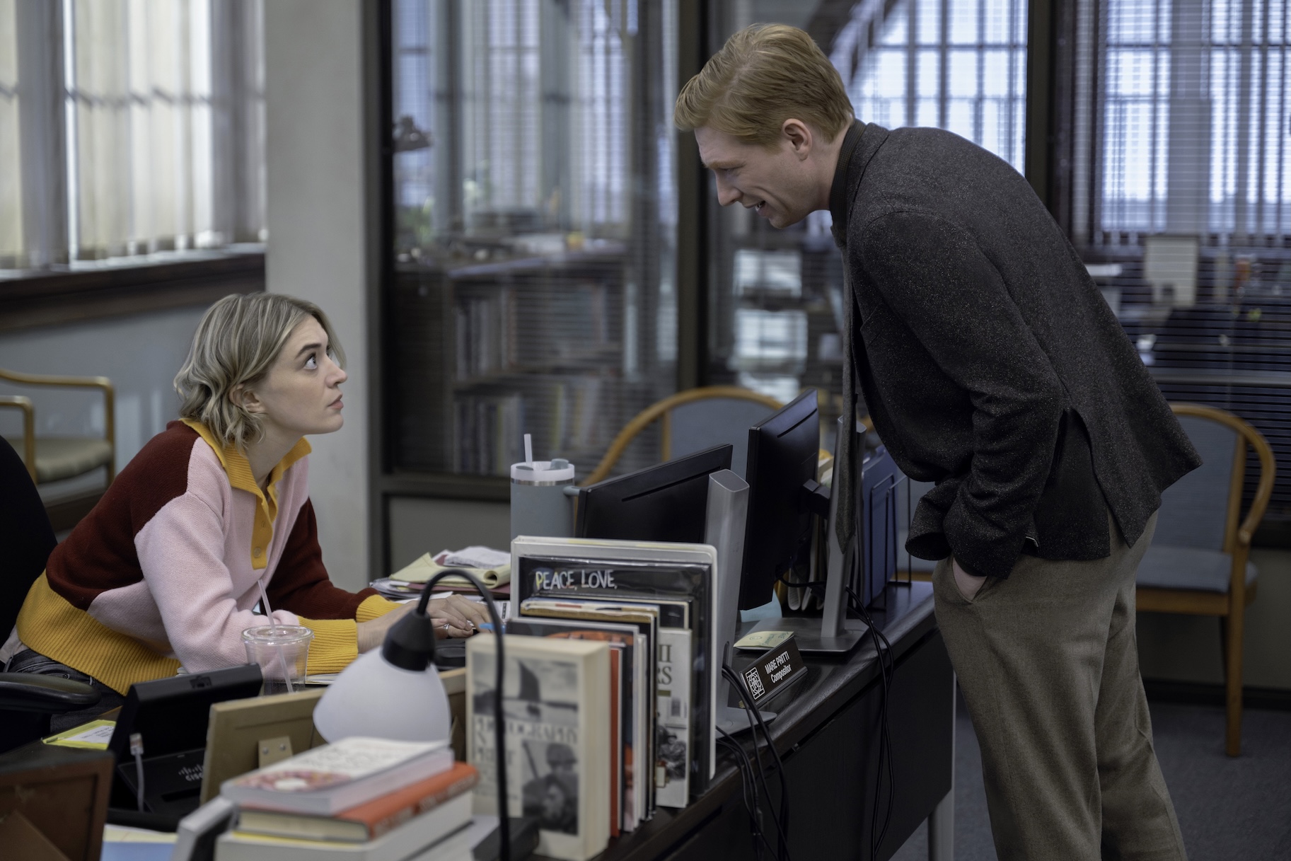 Utterance of "I love you" cuts through office air like knife