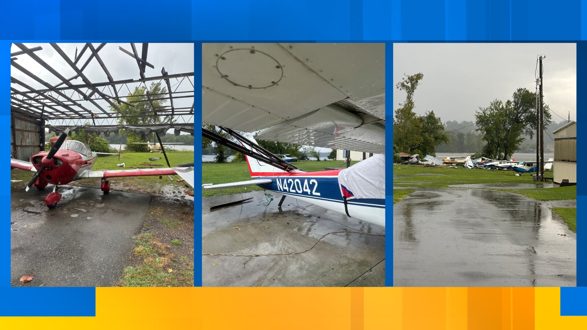 Storm damages planes, hangers at Sky Ranch Airport in Alcoa