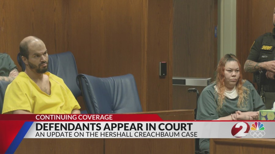 Couple charged in connection to Hershall Creachbaum’s death appear in court