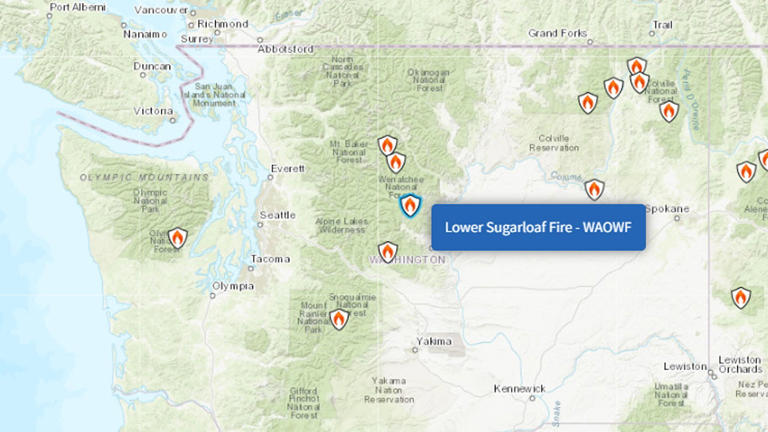 Where are the fires in WA? Here's a map of the wildfires burning across ...