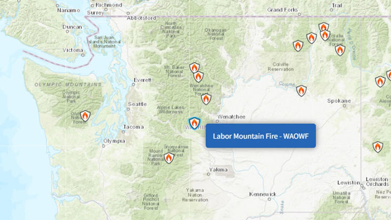 Where are the fires in WA? Here's a map of the wildfires burning across ...