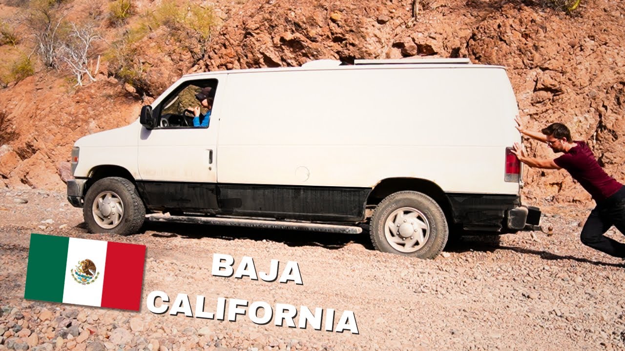 Getting the van stuck in Baja | Canyoneering through chest high water ...