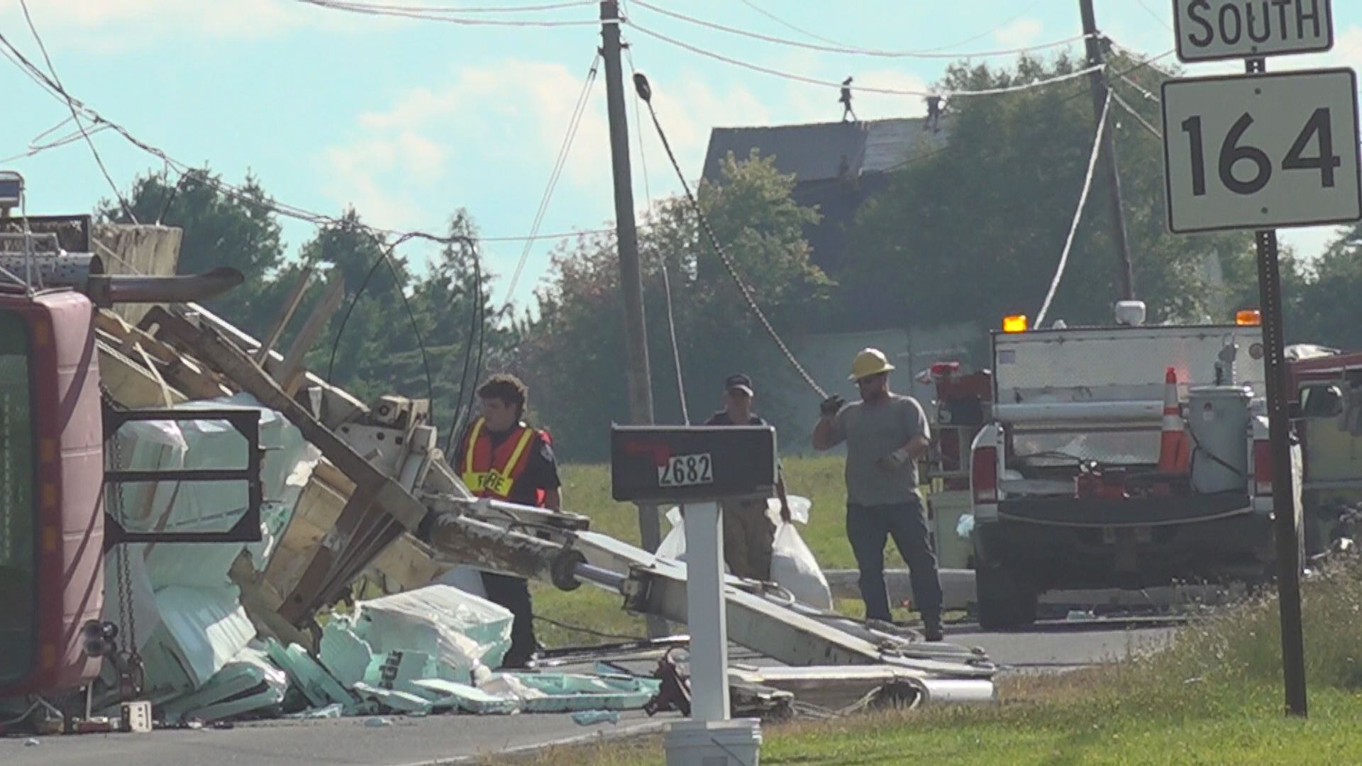 Update: Utility Line Strike Causes Rollover