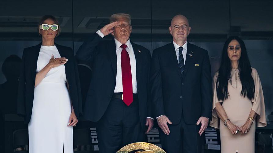 Melania Trump warns 'robots are here' in rare public outing