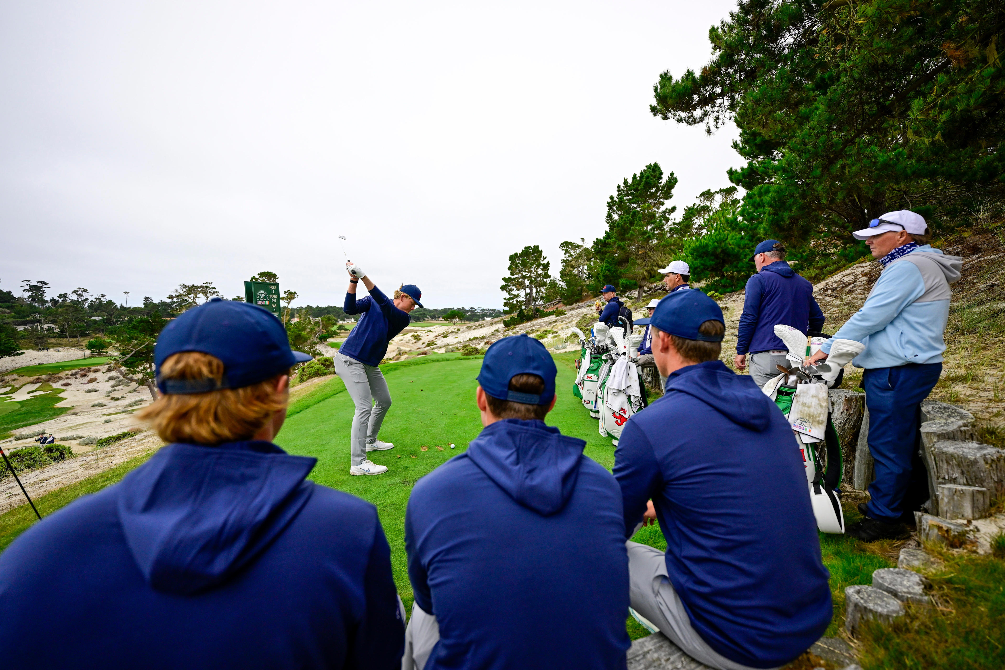 Luke Poulter's Walker Cup practice round at Cypress Point included his ...