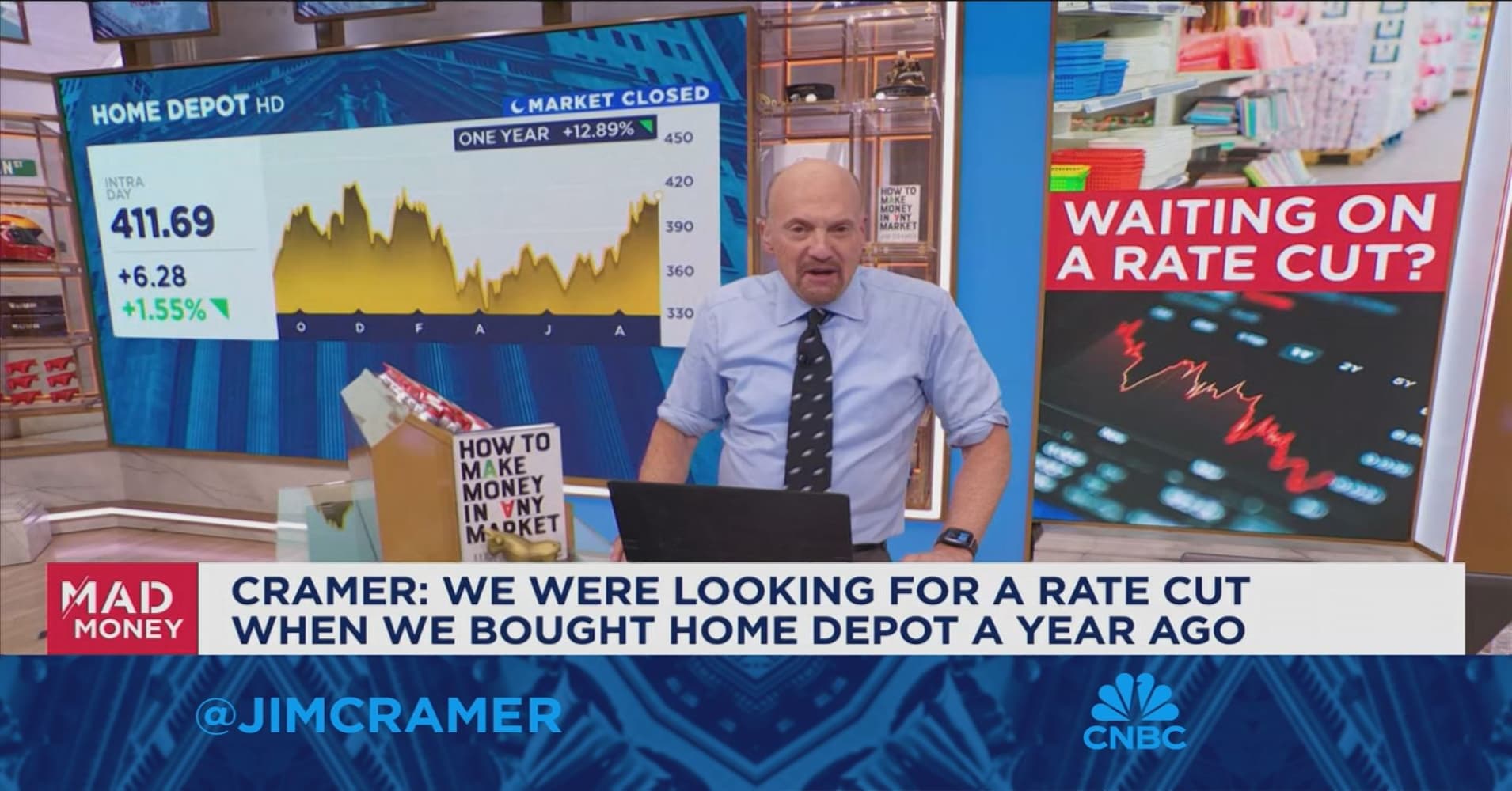 We were looking for a rate cut when we bought Home Depot a year ago ...