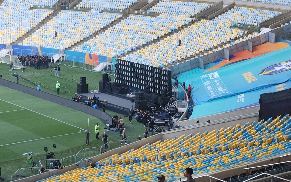 Maracanã recebe últimos ajustes para Brasil x Chile com show de Ivete ...