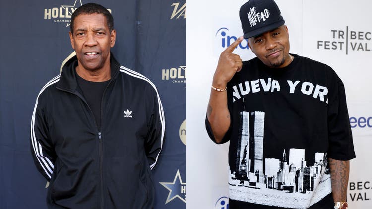 Denzel Washington drops Nas bars and names him one of his all-time ...