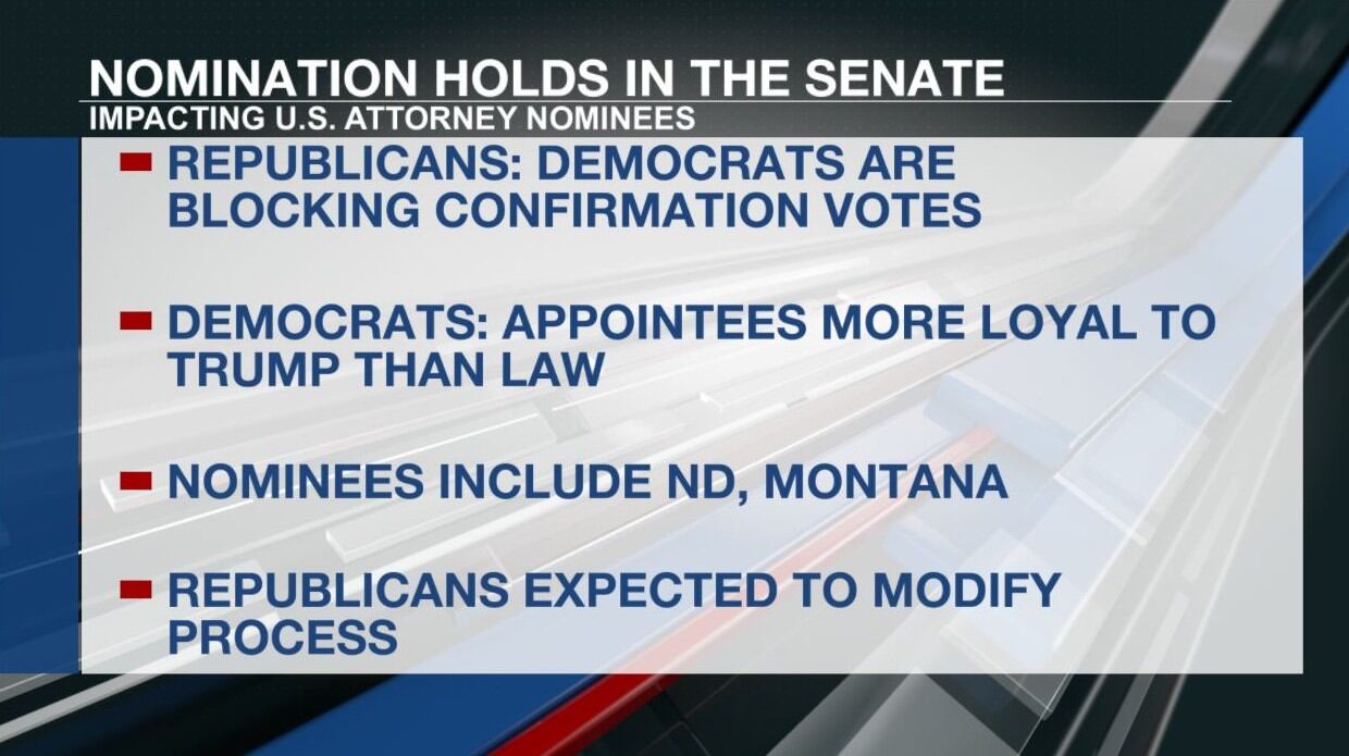 US Attorney nominees being blocked in Senate