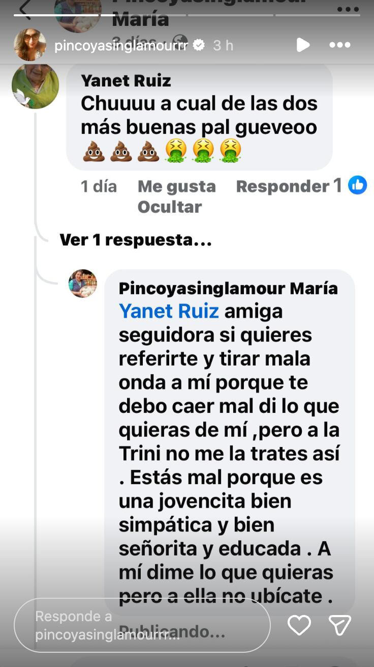 “A mí dime lo que quieras, pero a ella no”: Pincoya sin glamour le paró ...