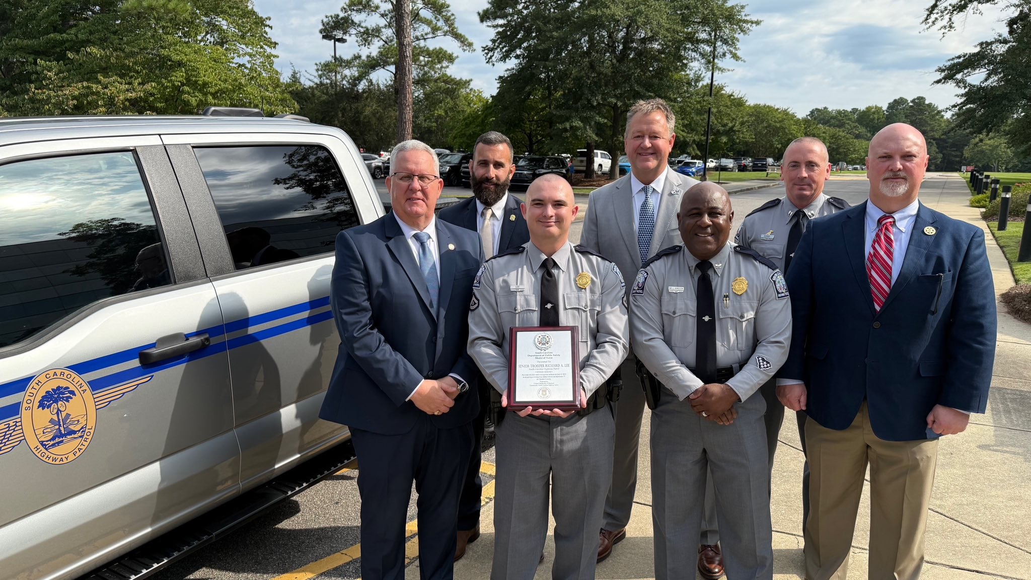 South Carolina trooper honored for stopping wrong-way driver on I-77