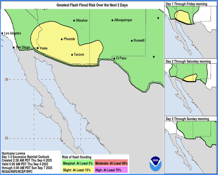 Tropical Storm Lorena could bring heavy rain and possible flooding to U ...
