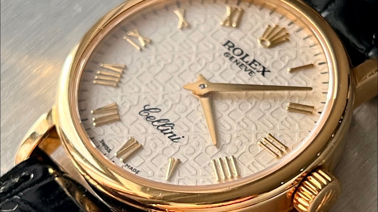 The inside of this Rolex will shock you - solid gold Rolex Cellini ...