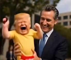 7 Beispiele, wie sich Newsom über Trump lustig macht