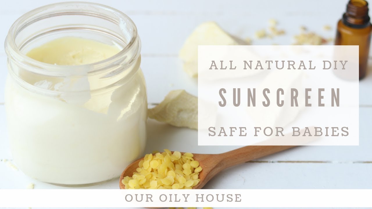 I made all-natural sunscreen for my baby! 🧴☀️