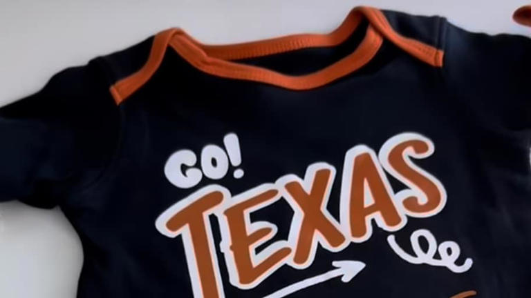 Steve Sarkisian's wife Loreal shares their baby's Texas football onesies