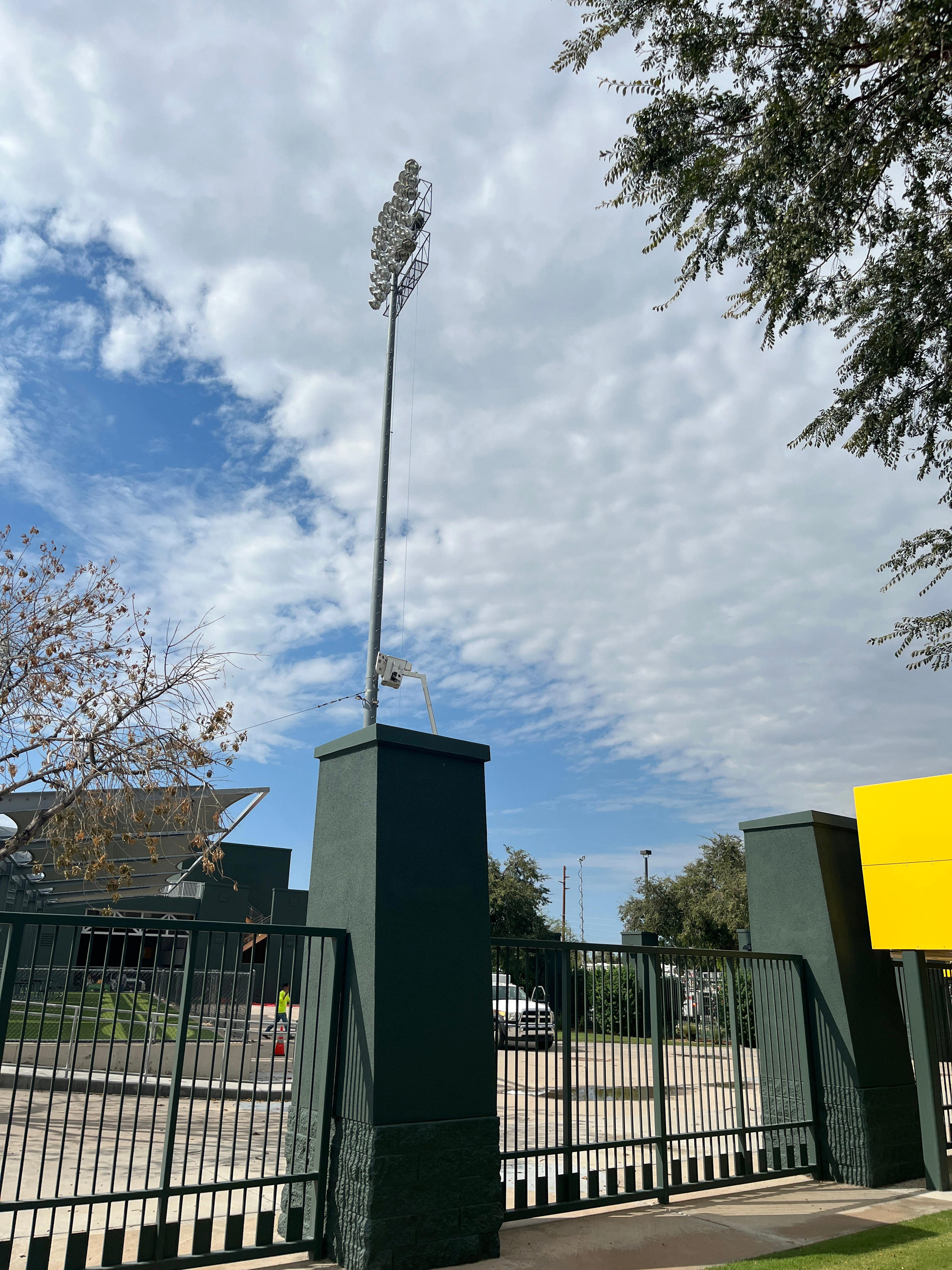 Hohokam Stadium worker injured while fixing light pole needed rescue