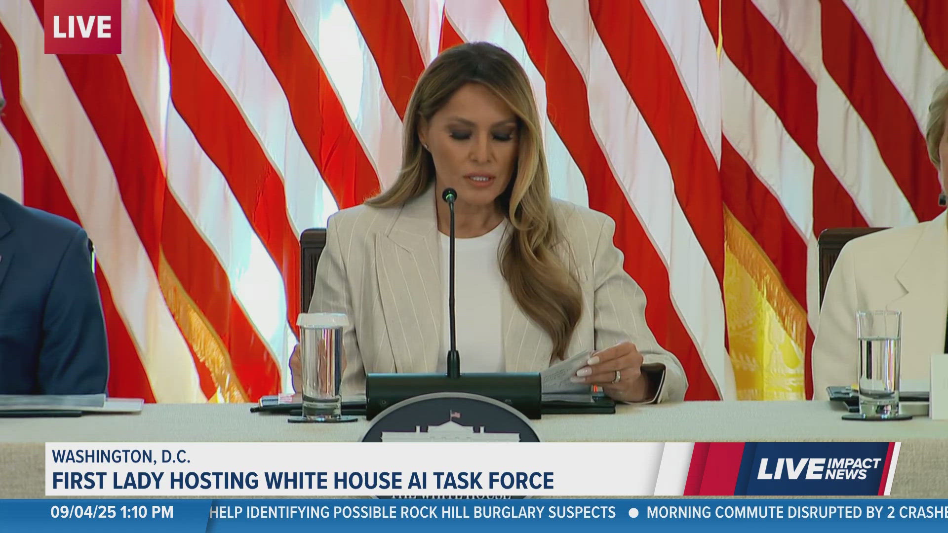 First Lady Melania Trump hosts White House AI Task Force