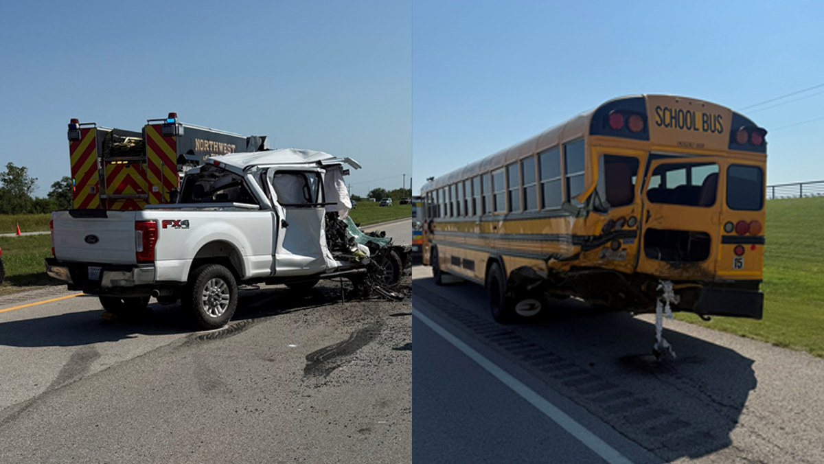 OHP: Driver dies after crashing into school bus unloading children on ...