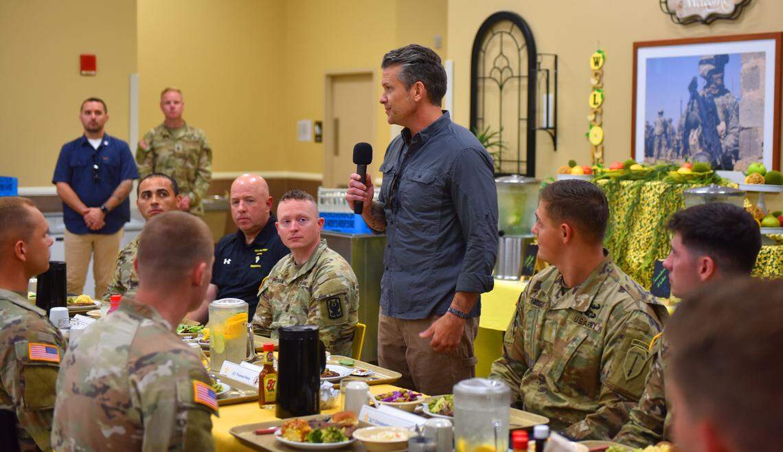 Pete Hegseth emphasizes Fort Benning name, gives nod to Hal Moore in ...