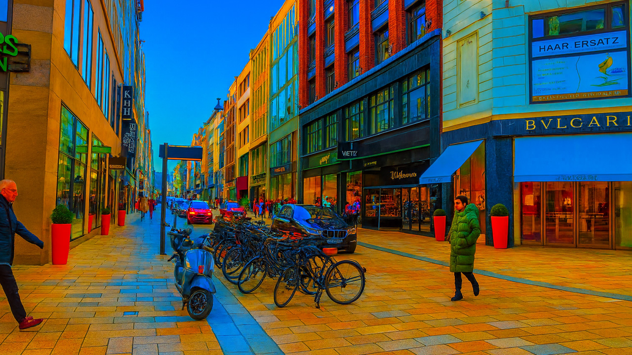 Hamburg Spring Walking Tour – Explore the Streets of Germany 4K