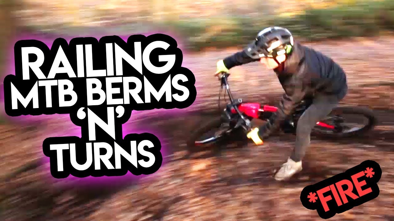 Shredding MTB Trails While Railing and Roosting Berms Hard