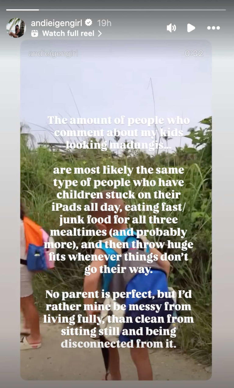 Andi Eigenmann slams ‘madungis’ remarks on her kids: ‘Messy but living fully’