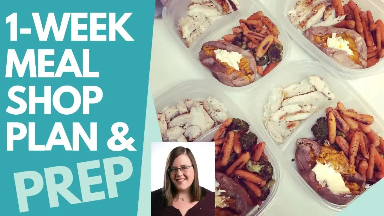 Frugal meal plan, prep, & haul ~$50 for 1-week
