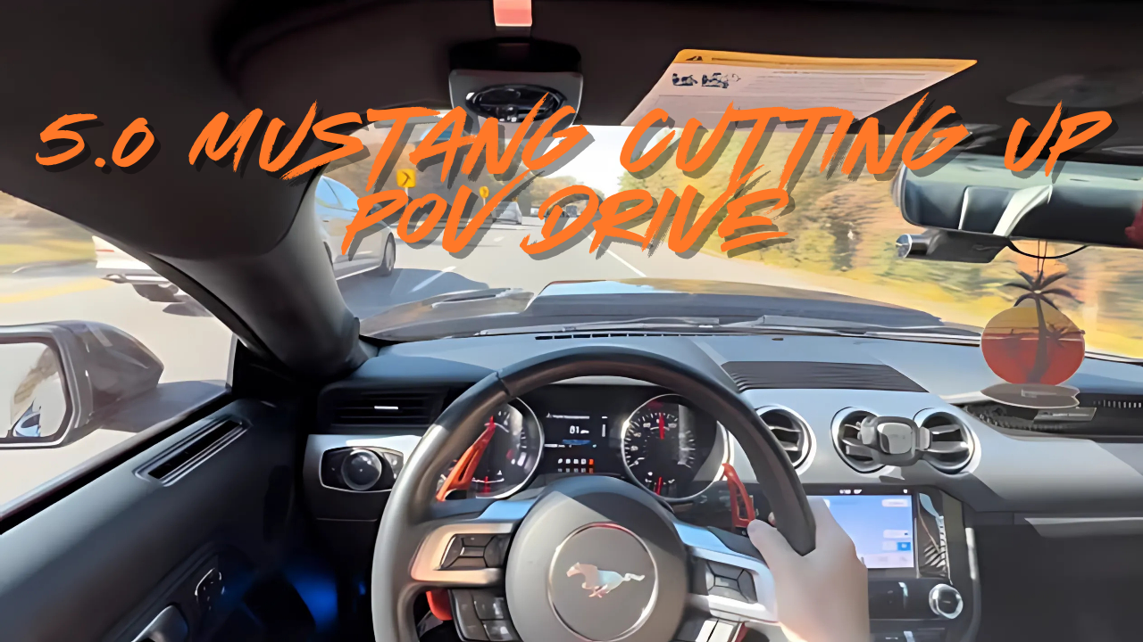 Wild POV Drive in a 5.0 Mustang Cutting Through the Streets