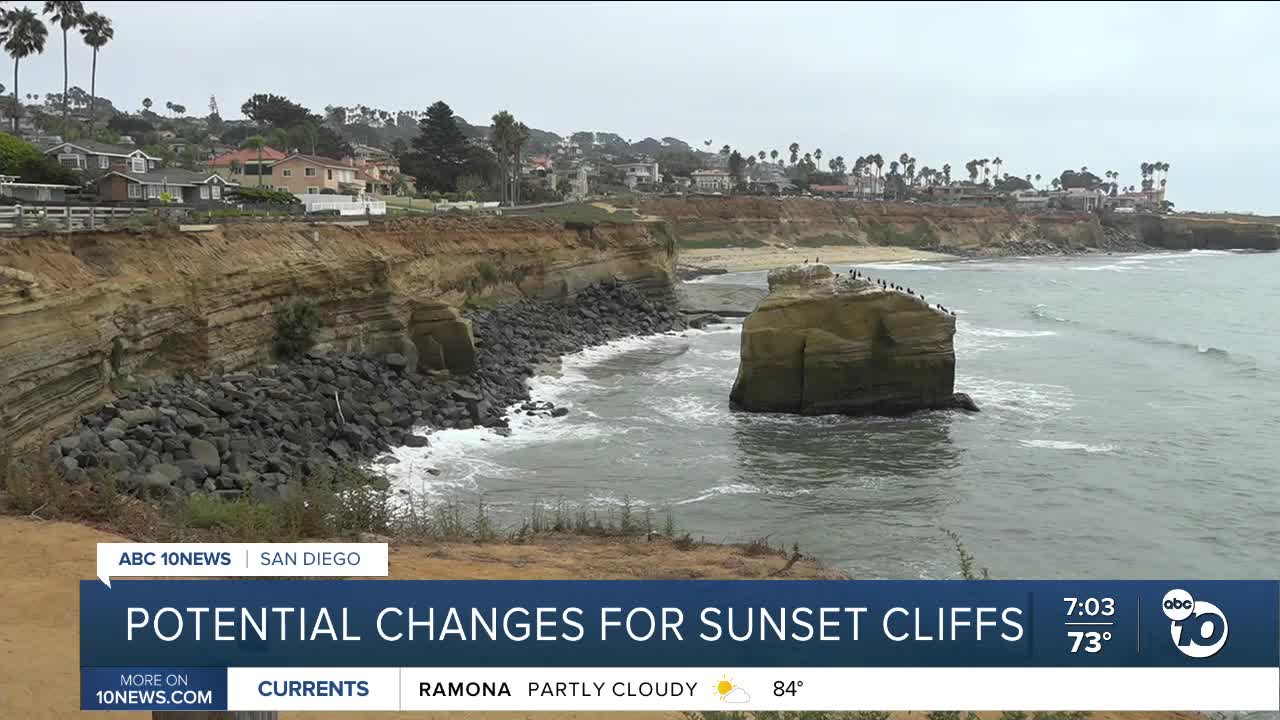 Potential changes for Sunset Cliffs