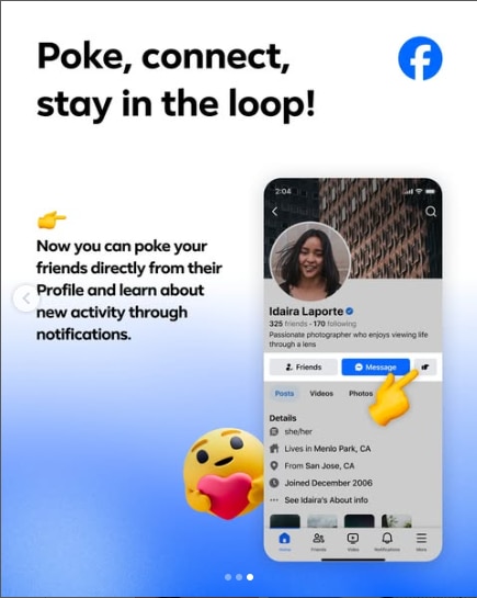 Facebook revives the poke, classic feature makes a comeback with new ...