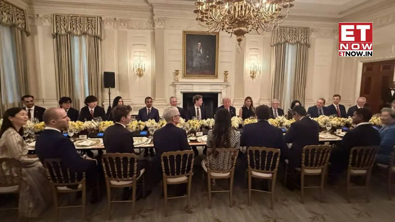 Trump Tech Dinner with 'High IQ group': Elon Musk absent! White House ...