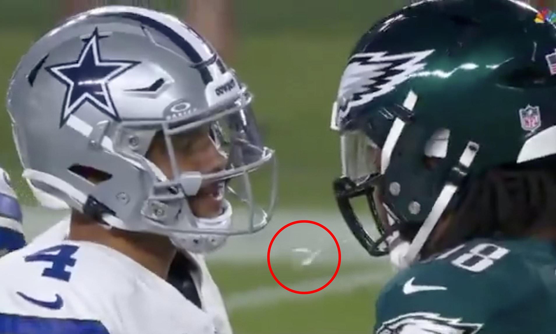 Eagles superstar Jalen Carter is ejected six seconds into NFL season for SPITTING on Dak Prescott