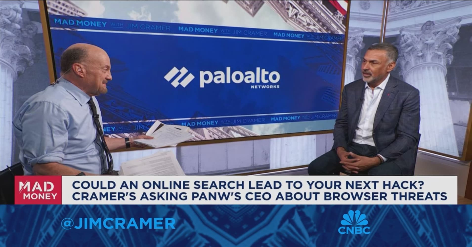 Palo Alto CEO Nikesh Arora goes one-on-one with Jim Cramer