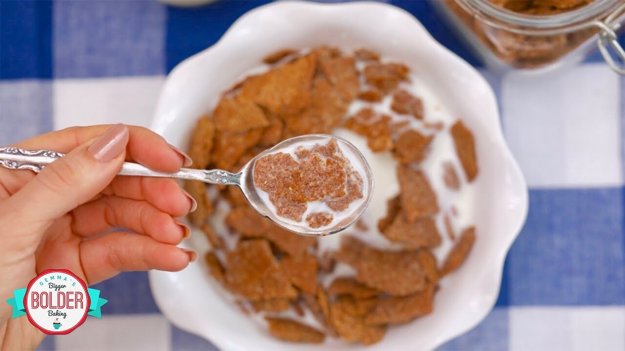 Homemade Bran Flakes Cereal | Bigger Bolder Baking