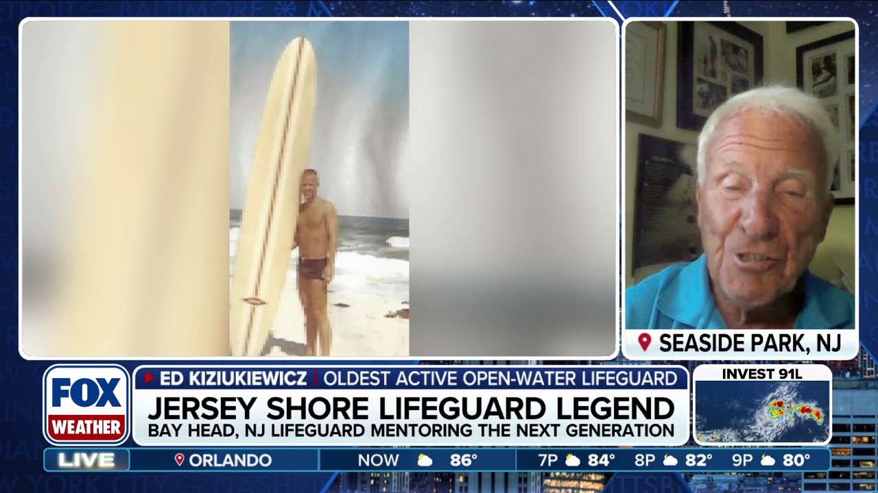 The world’s oldest sitting lifeguard joins FOX Weather